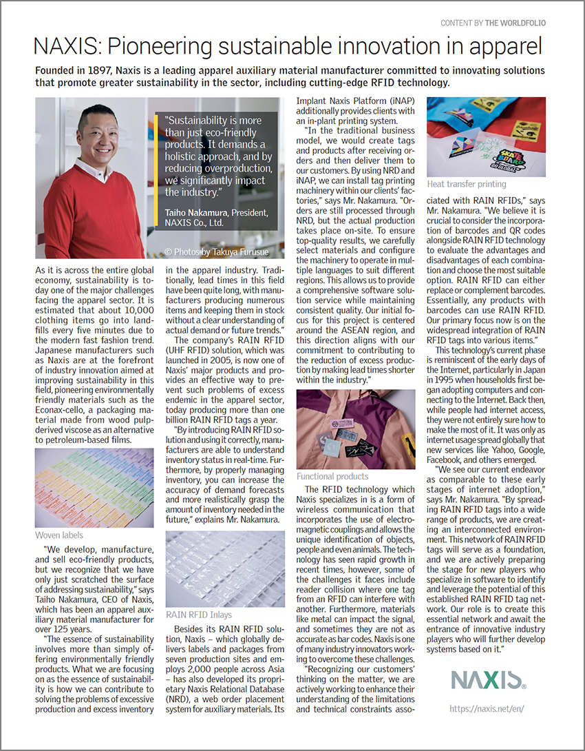 [Magazine publication] Newsweek International Magazine: December 01-08 2023 | NAXIS CO., LTD.